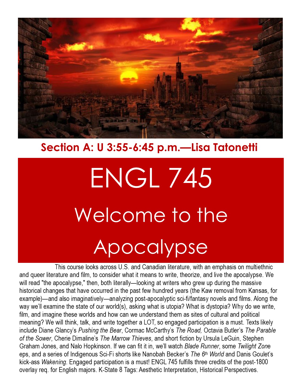 On Teaching and Reading the Apocalypse . . . in the Apocalypse — Part I ...