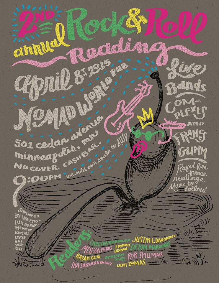 Found Object: 2nd Annual Rock and Roll Reading Poster, 2015 – K-State ...
