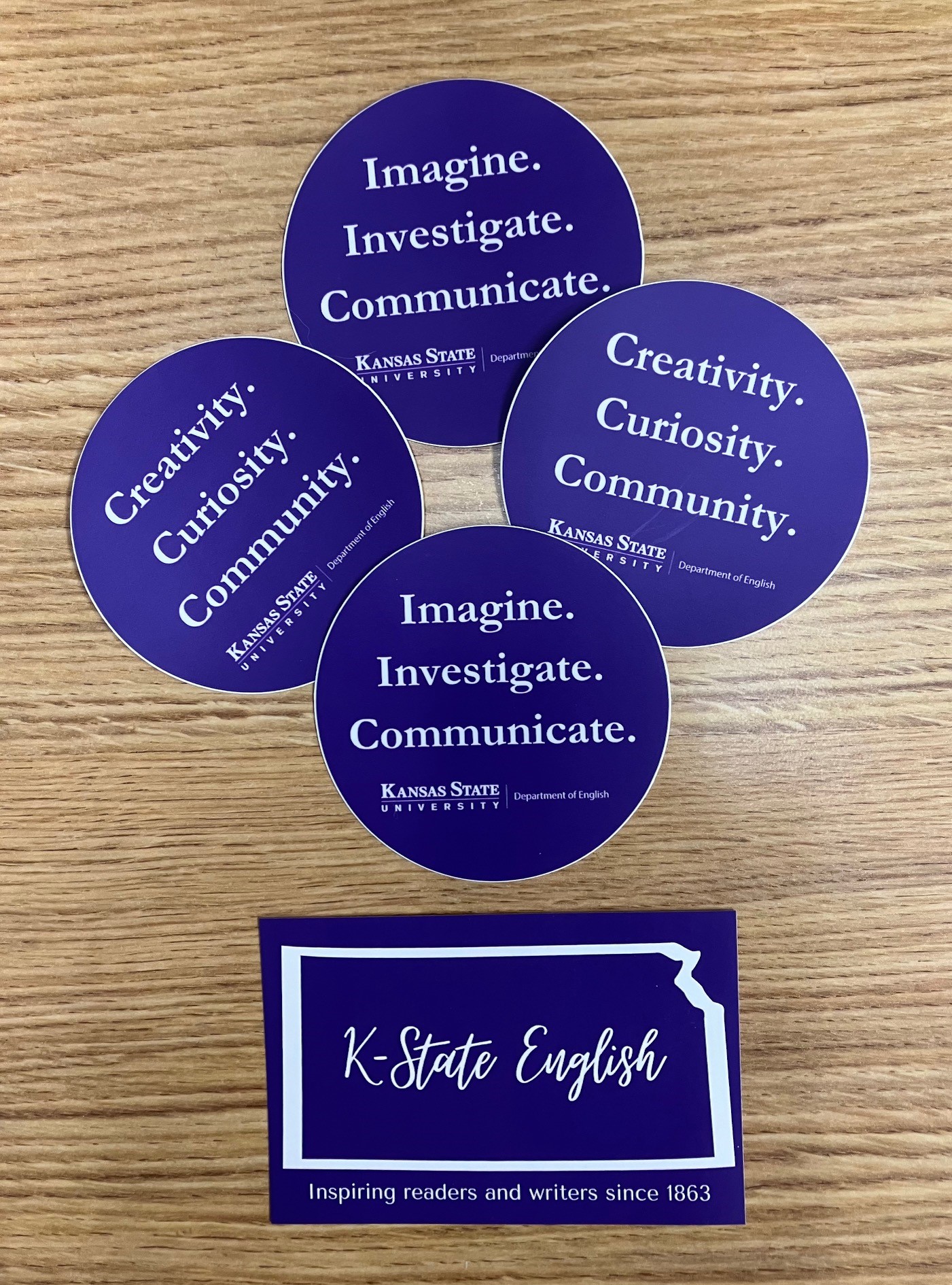 Found Object: English Department Stickers – K-State English