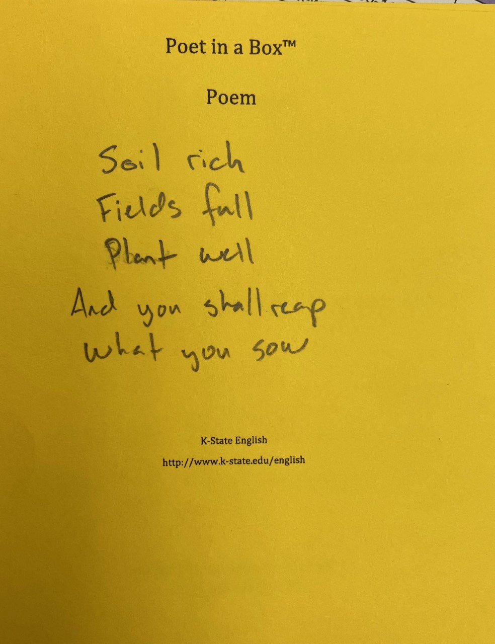 Open House 2024 – K-State English