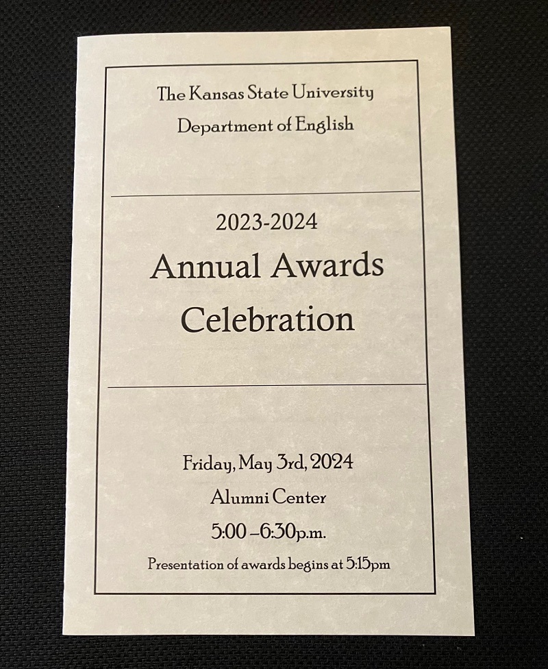 2023-2024 Annual Awards – K-State English