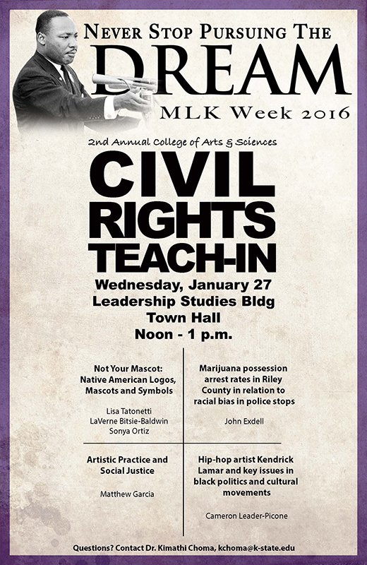 Found Object: A&S Civil Rights Teach-In 2016 – K-State English